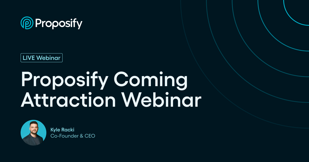 Proposify Customer Webinar